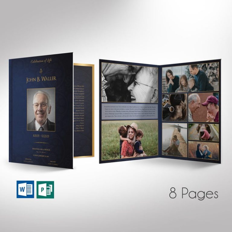 Dignity Funeral Program Word Publisher Canva | INSPIKS