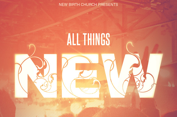 All Things New Church Flyer Template | Inspiks Market