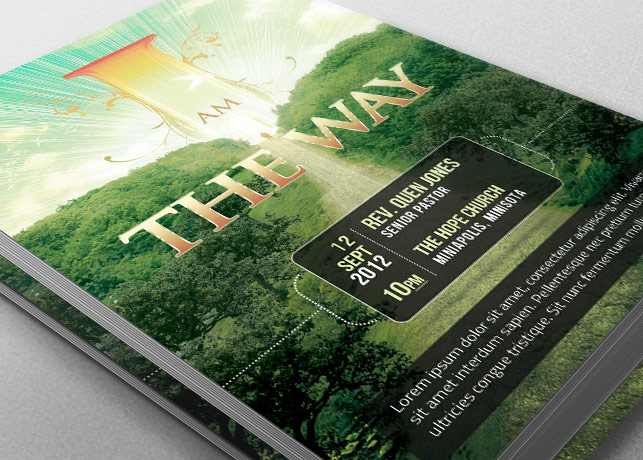 I Am The Way Church Flyer Template | Inspiks Market