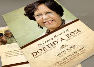 In Loving Memory Funeral Program Template » Inspiks Market