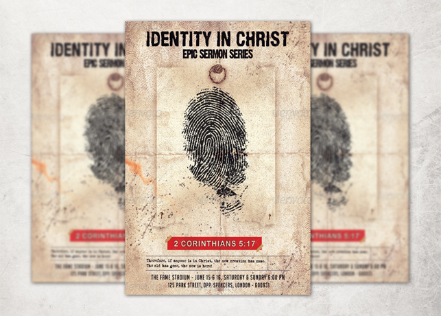 Identity in Christ Church Flyer Template - Inspiks Market