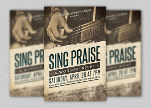 Sing Praise Flyer Template » Inspiks Market