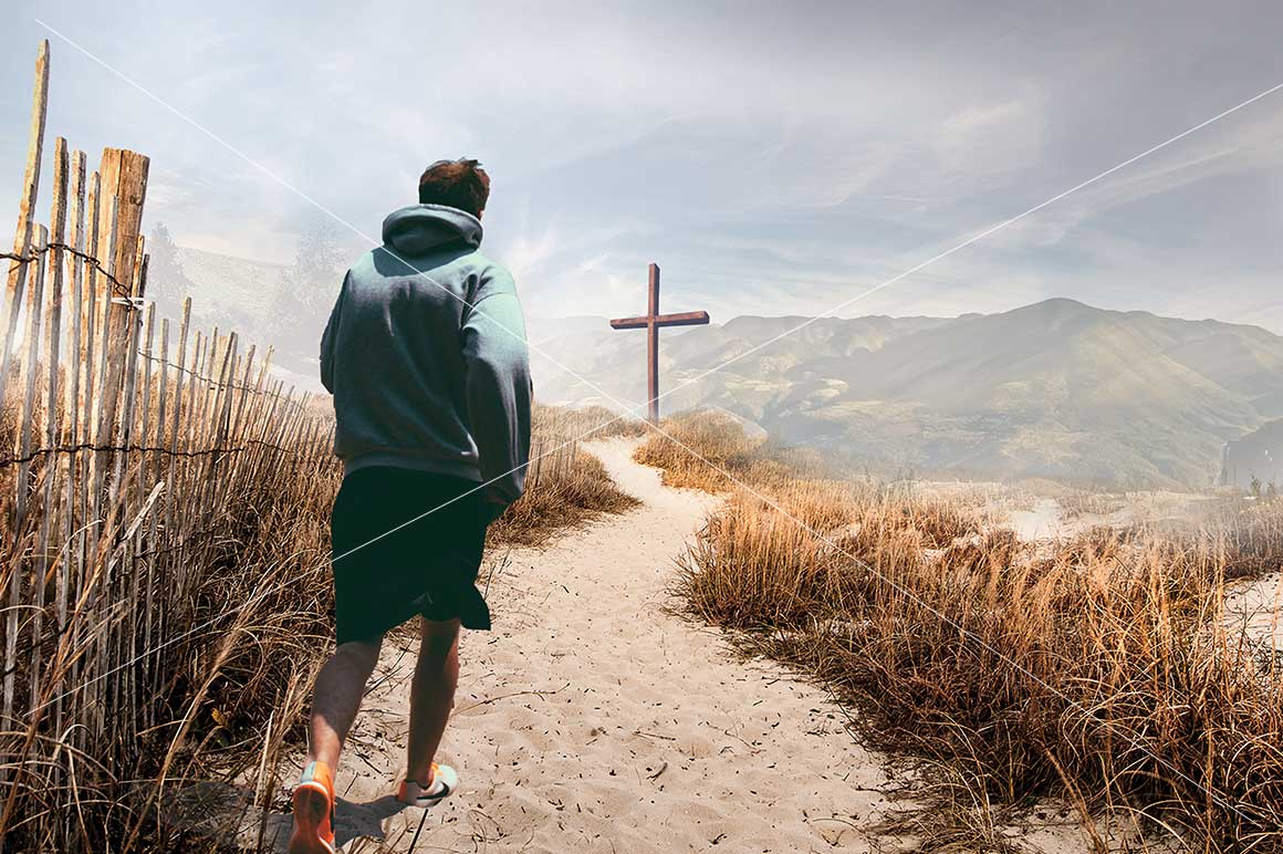 Easter Cross Run Composition Image | Inspiks Market