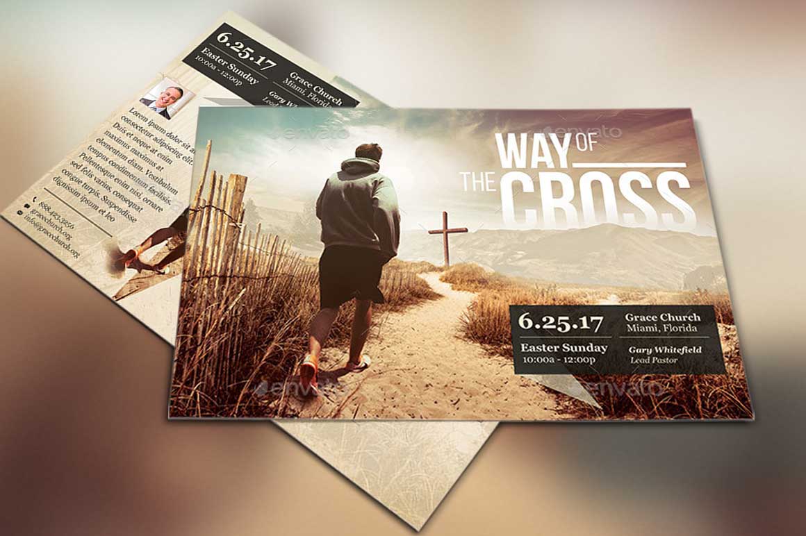 Cross Way Flyer Poster Template - Easter | Inspiks Market