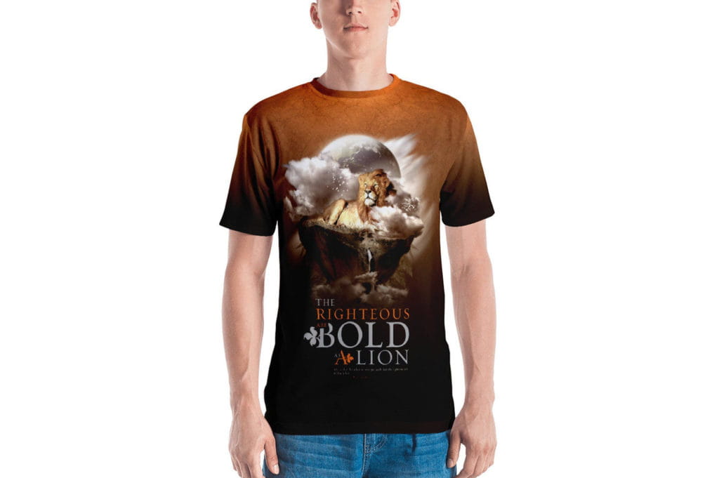 Christian T-Shirt The Righteous are Bold | Unisex Cut and Stitch | INSPIKS