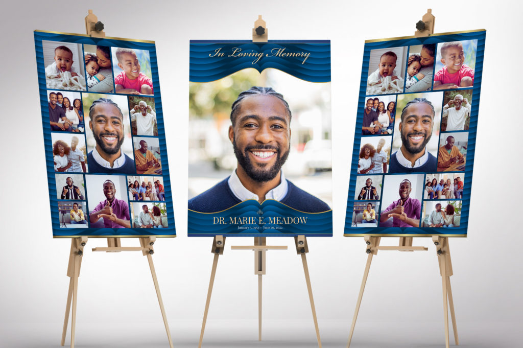Funeral Photo Collage Poster Template Set » Inspiks Market