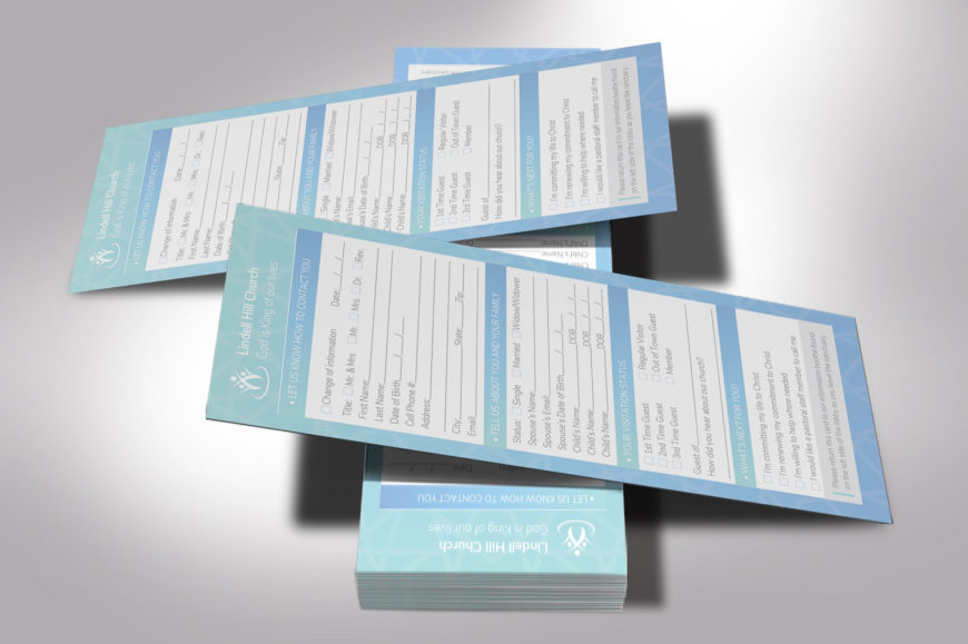 Crystal Blue Connect Card Template » Inspiks Market