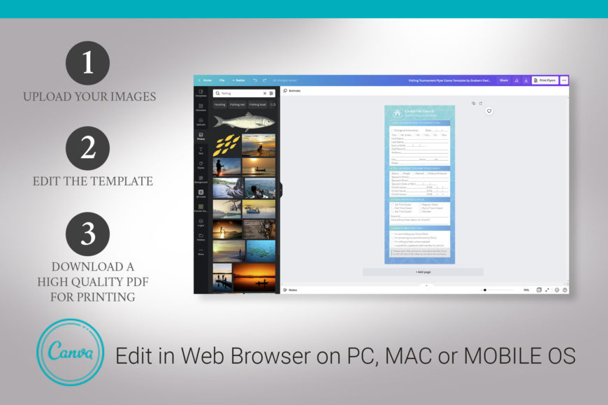 Crystal Blue Connect Card Template » Inspiks Market