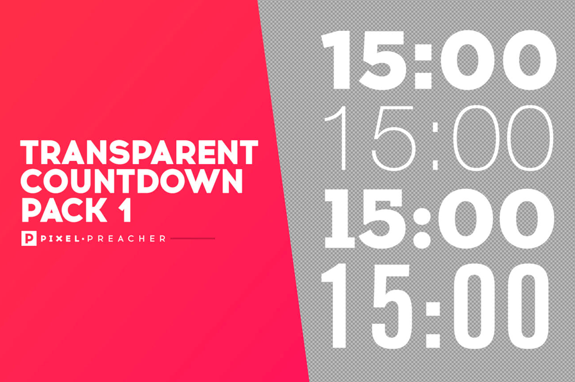 Transparent Countdown Pack 1 » Inspiks Market